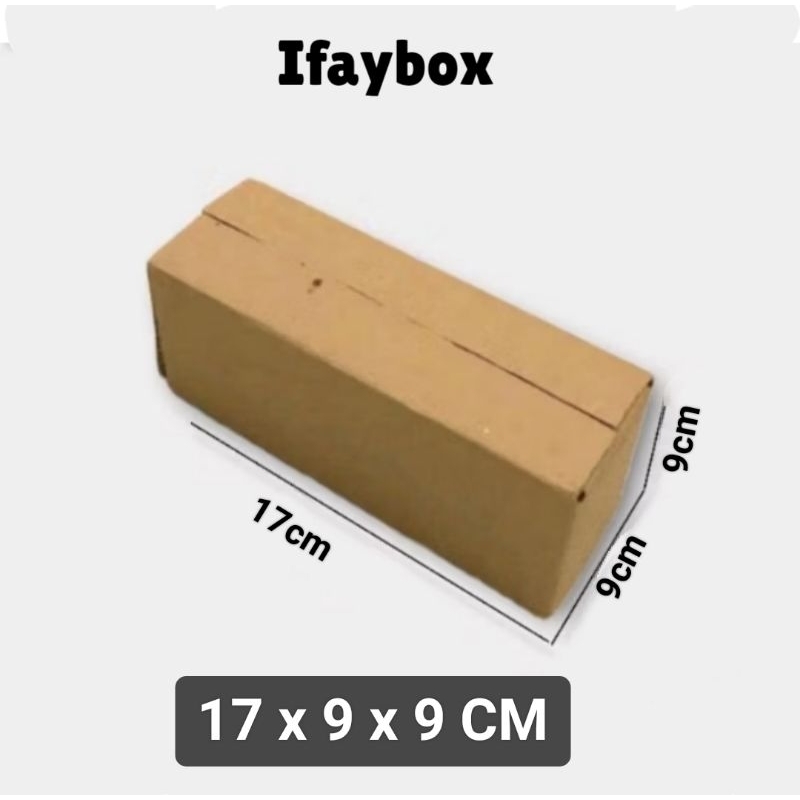 Jual Kardus box Ukuran 17x9x9 cm single wall polos | Shopee Indonesia