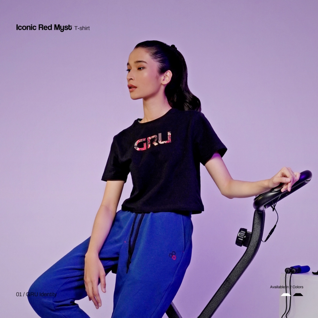 Jual GRU - Iconic Red Myst Crop Tee [Woman] | Shopee Indonesia