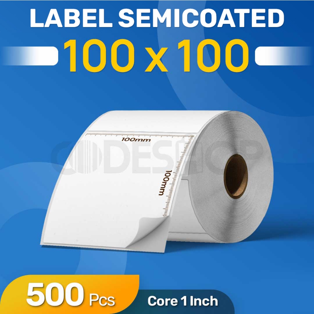 Jual Label Barcode Semicoated 100 x 100 1 Line Isi 250 Pcs | Shopee Indonesia