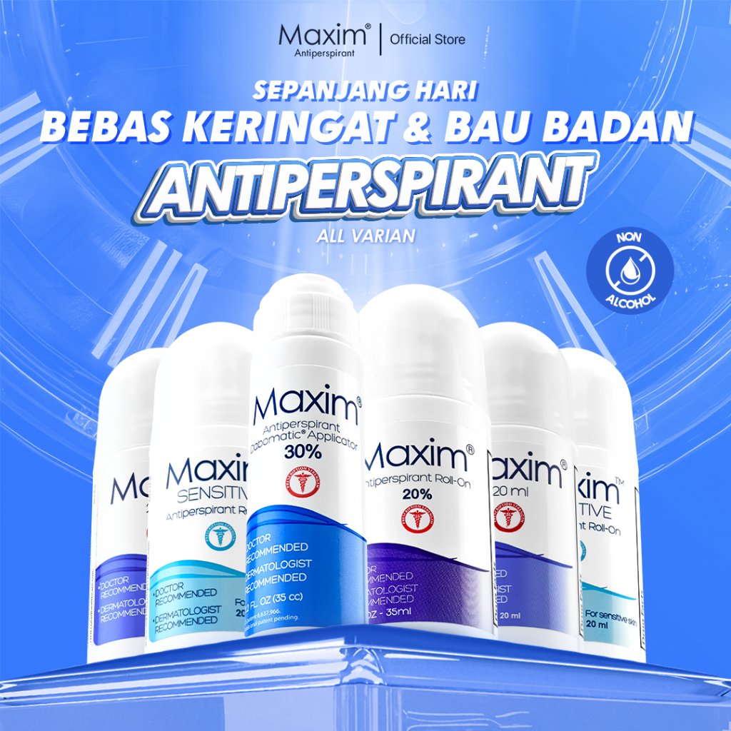 Jual Maxim Antiperspirant Deodorant Ketiak Wajah Kaki Tangan 35 Varian ...