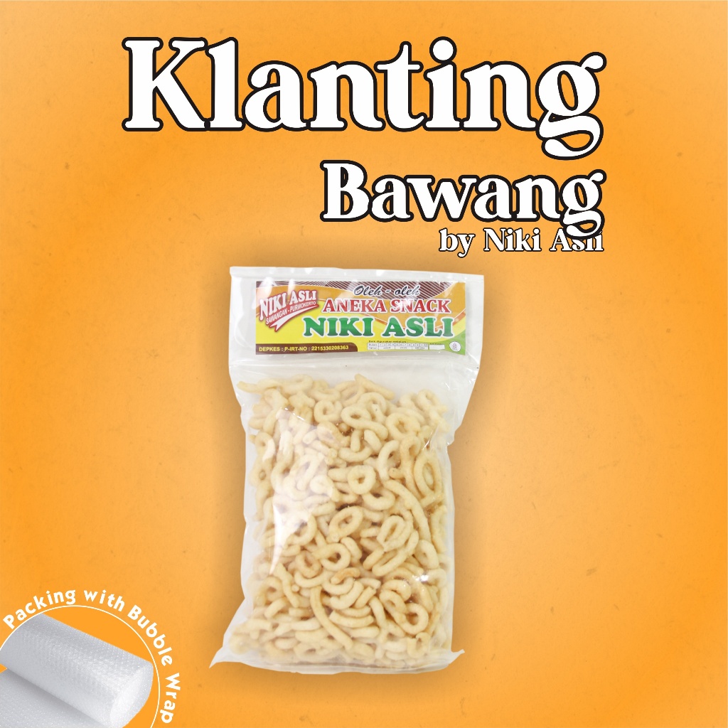 Jual Snack Klanting Rasa Bawang / Polos NIKI ASLI asli Banyumas ...