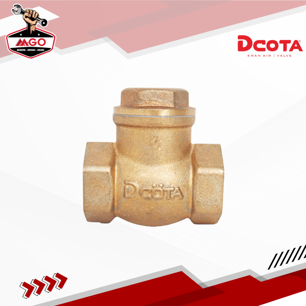 Jual Dcota Check Valve Tembaga / Kuningan / Stop Valve Tembaga / Klep ...