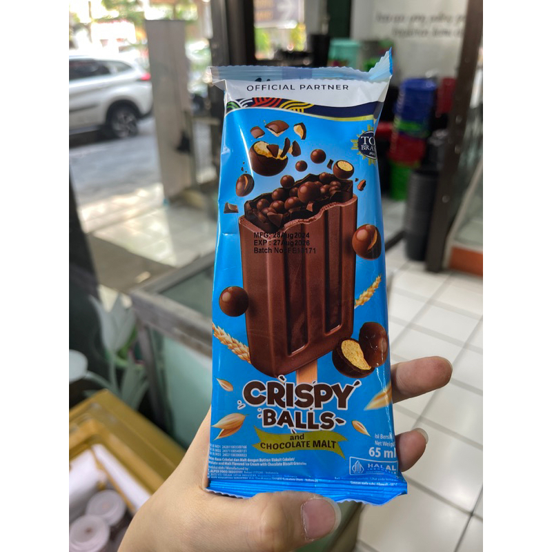 Jual aice crispy balls and chocolate malt - aice es krim cokelat - aice es krim crispy balls ...