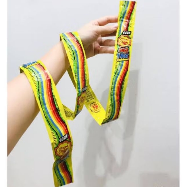 Jual Chupa Chups Permen Sour Belt Panjang 1 Meter 50 g | Shopee Indonesia