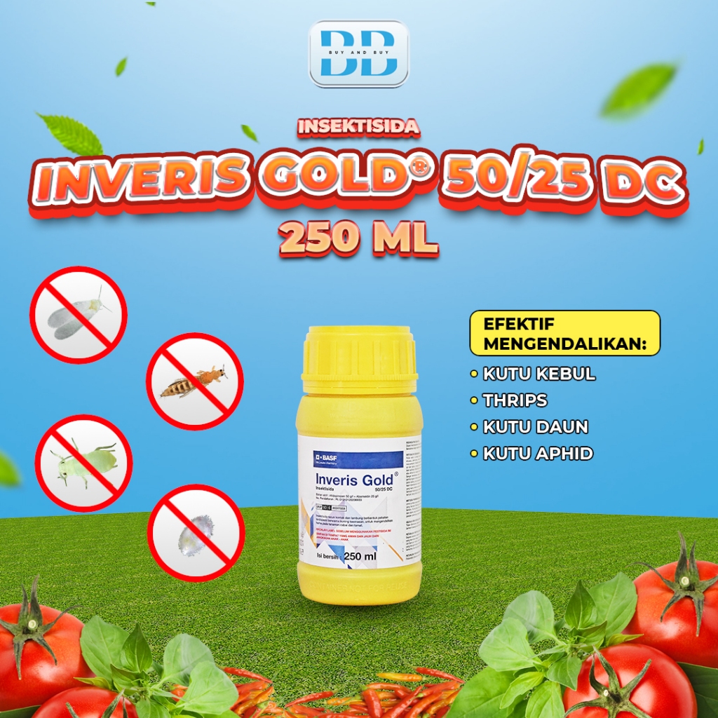 Jual Insektisida INVERIS GOLD 50/25 DC -250 ML obat Kutu Daun/Thrips ...