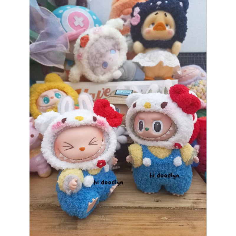 Jual baju labubu macaroon, have a seat hello kitty / labubu costume ...