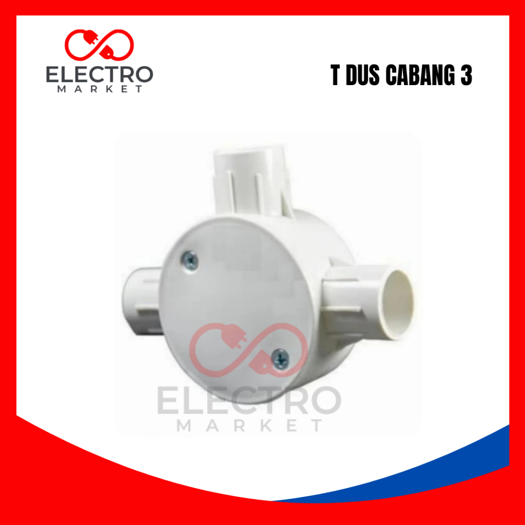 Jual T Dus T Doos Cabang 3 Putih 20mm | Shopee Indonesia