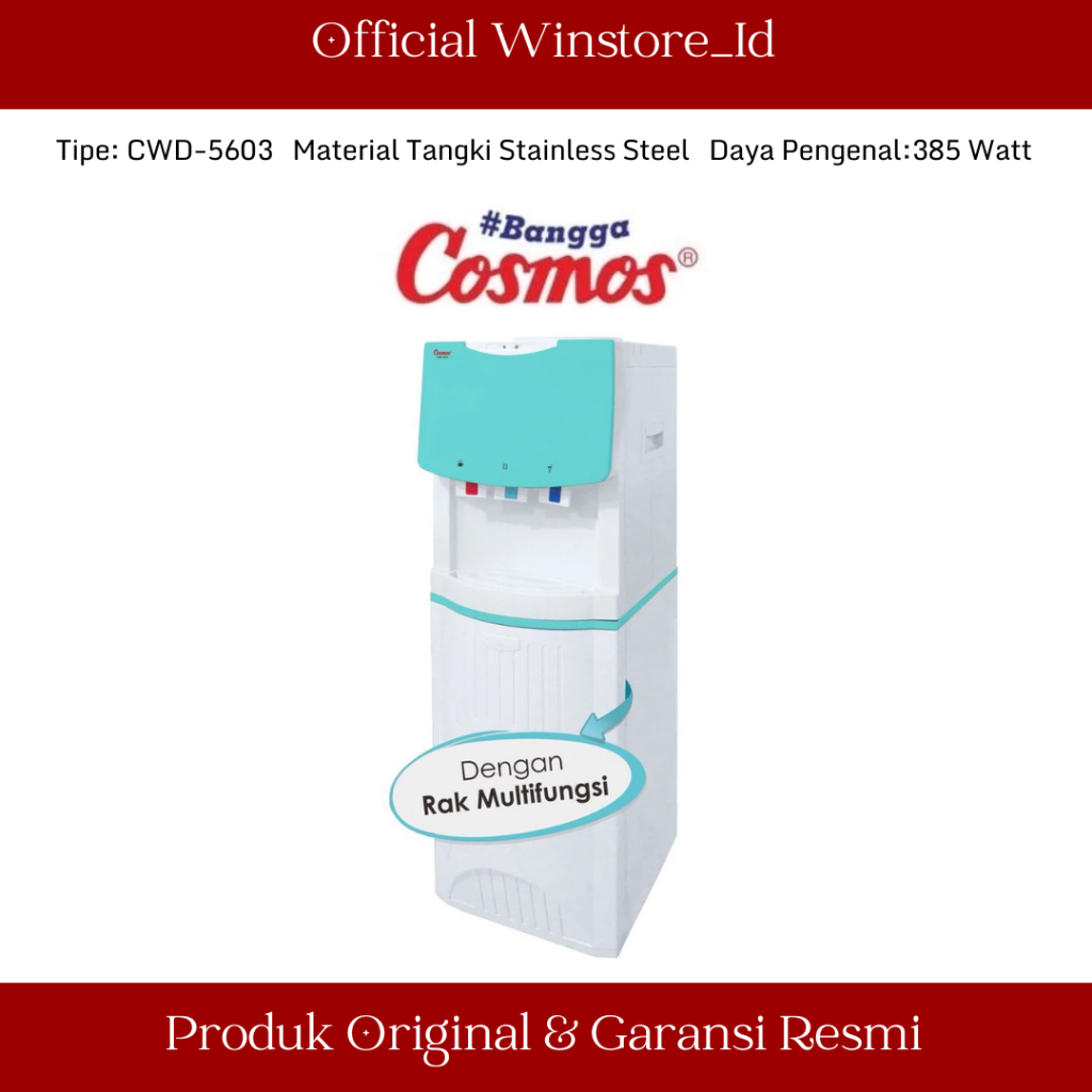 Jual Dispenser Tinggi Cosmos CWD 5603 ( Hot , Normal , Cool ) | Shopee ...
