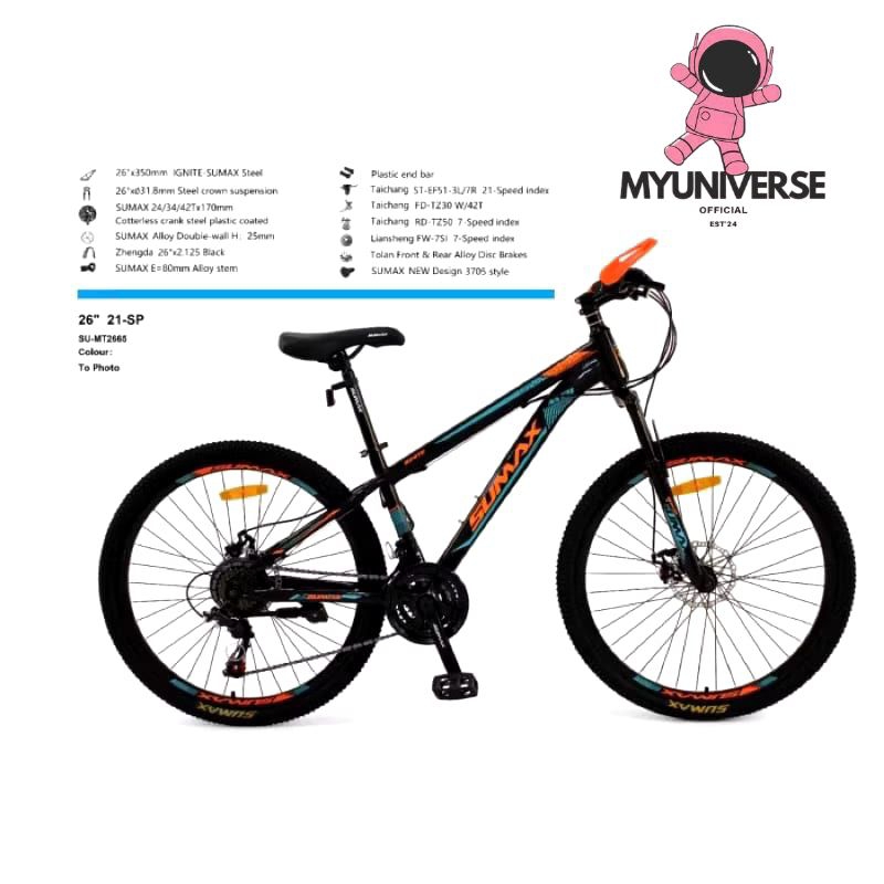 Jual SEPEDA GUNUNG ATLANTIS MTB SUMAX 65F 24 26 INCH | Shopee Indonesia
