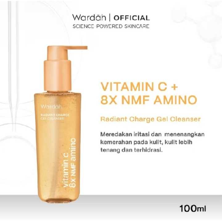 Jual wardah Vitamine C + 8x NMF Amino Radiant charge Gel Cleanser | Shopee Indonesia