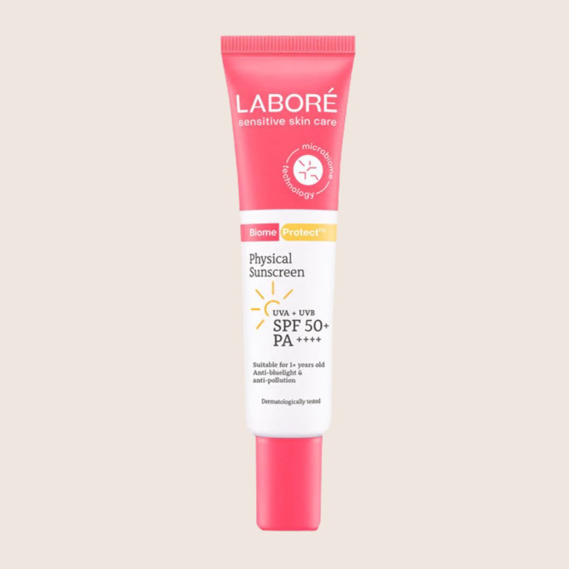 Jual Labore Physical Sunscreen SPF 50 PA++++ - Mineral Sunscreen ...