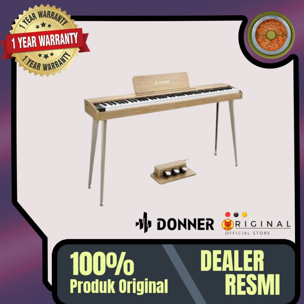 Jual Donner DDP 60 / DDP60 / DDP-60 Digital Piano Light Wood Grain ...