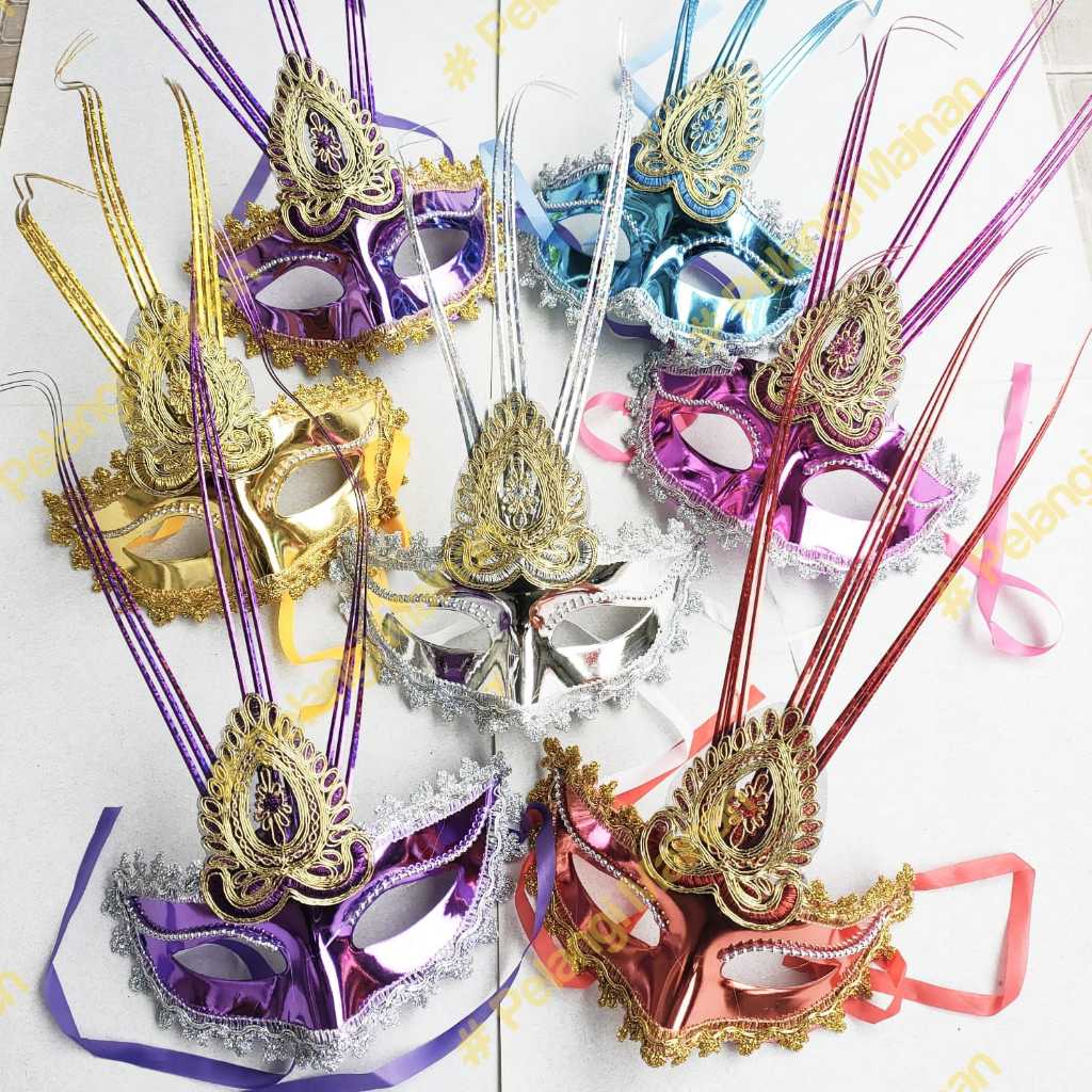 Jual Topeng Pesta Masquerade Party Mask Pesta Kostum Halloween Ulang ...
