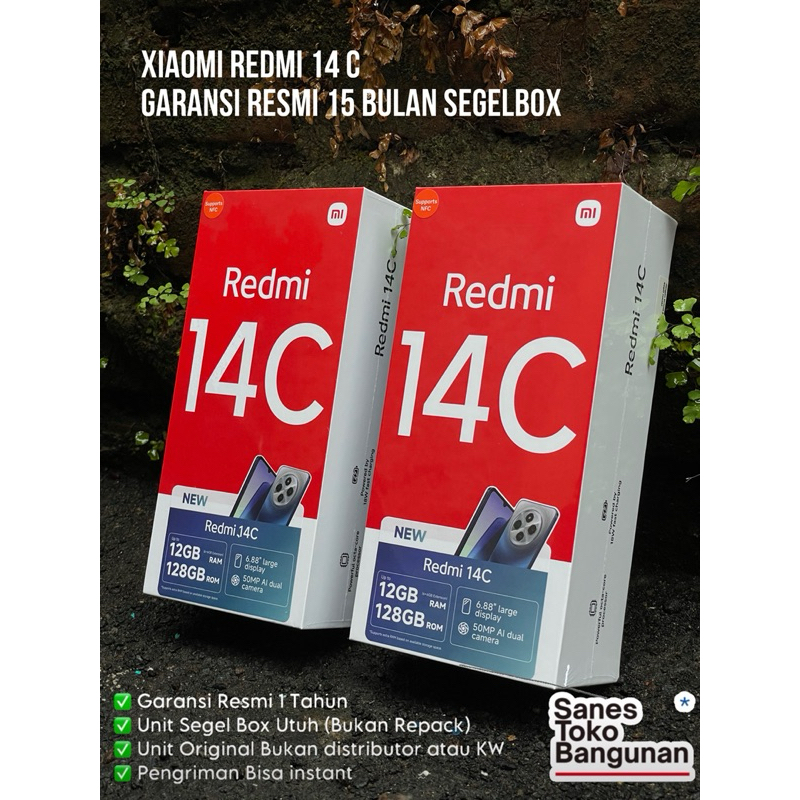 Jual Xiaomi Redmi 14C Ram 6/128 Gb - Up to 12 Gb Extebdes Ram- baru ...