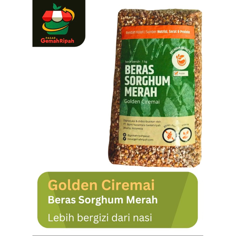 Jual Beras Sorghum Golden Ciremai 500 Gram | Shopee Indonesia