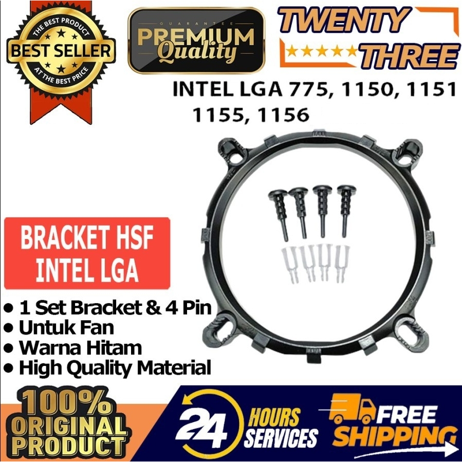 Jual BRACKET INTEL LGA CPU HEATSINK BASE HOLDER 4 IN 1 HSF PROCESSOR ...