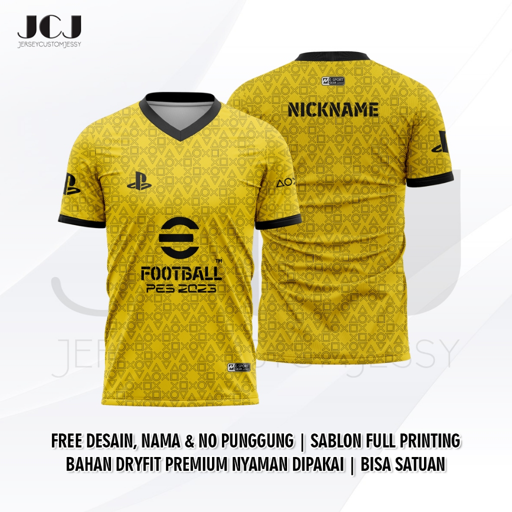Jual Jersey Desain Terbaru GAMING PES - Jersey Custom Free Nama dan ...