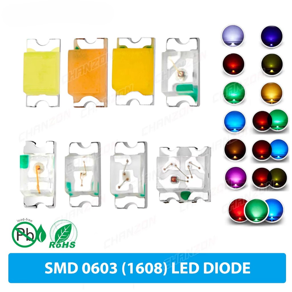 Jual 0603 SMD LED per strip isi 10pcs | Shopee Indonesia