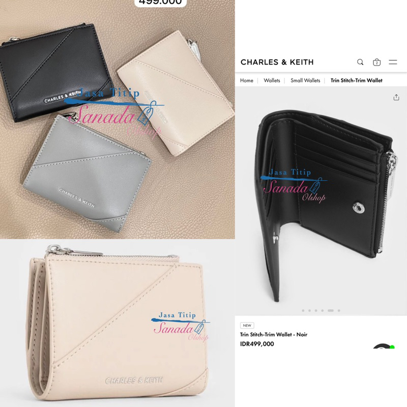 Jual Dompet CK trin stitch trim wallet | Shopee Indonesia