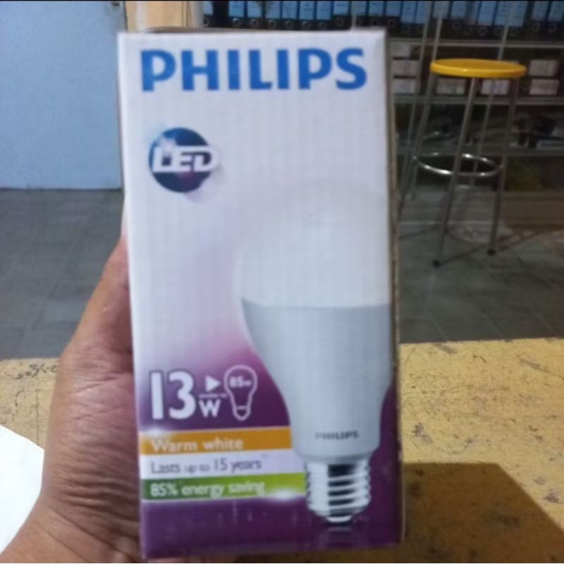 Jual Lampu Led Philips 13 Watt | Cahaya Kuning | Generasi ke-3 | Fisik ...