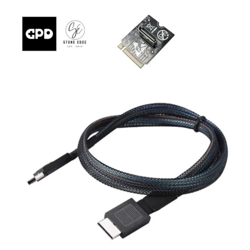Jual Kabel Oculink Cable SFF-8611 GPD G1 M.2 Card Converter untuk WM2 ...