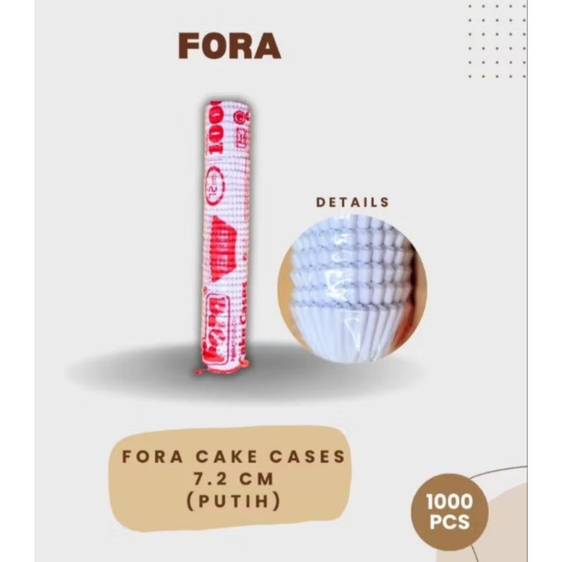 Jual Cake case fora putih polos isi 1000pcs | Shopee Indonesia