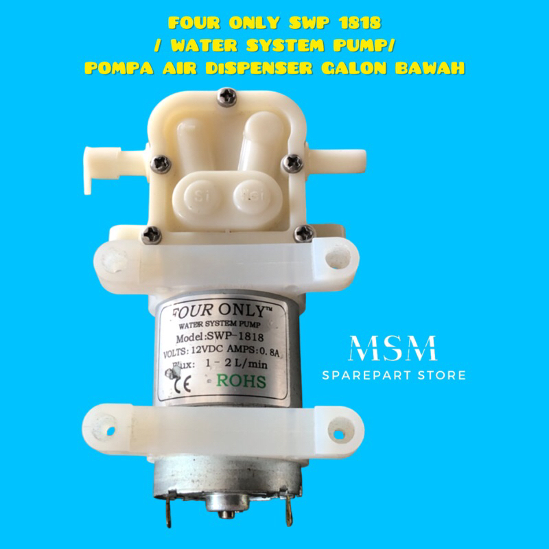 Jual FOUR ONLY SWP 1818 / WATER SYSTEM PUMP/POMPA AIR DiSPENSER GALON ...
