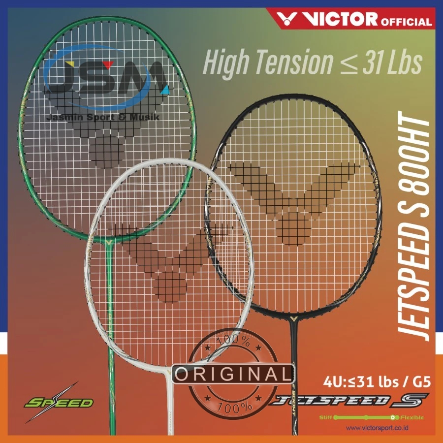 Jual RAKET BADMINTON VICTOR JETSPEED S 800HT ORIGINAL | Shopee Indonesia