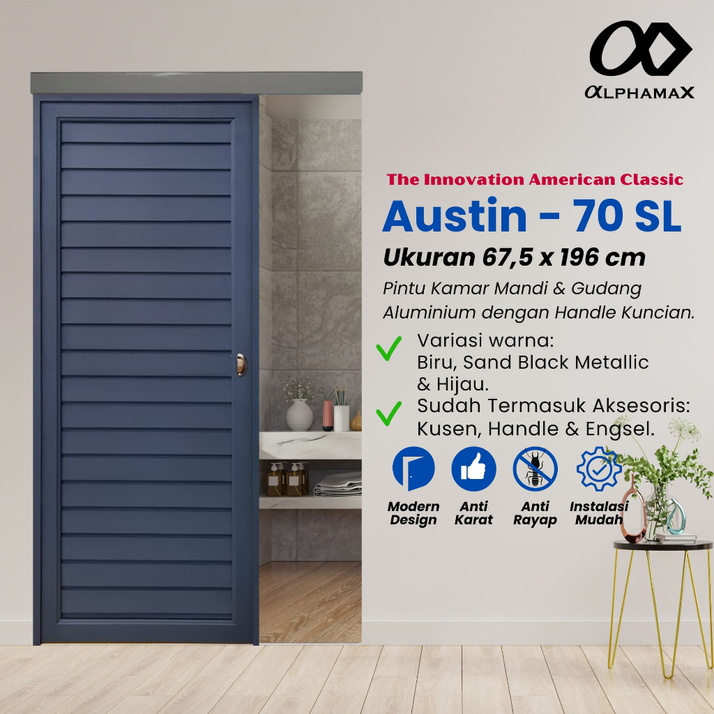 Jual Pintu Aluminium Pintu Rumah Pintu Kamar Mandi Pintu Gudang Sliding ...