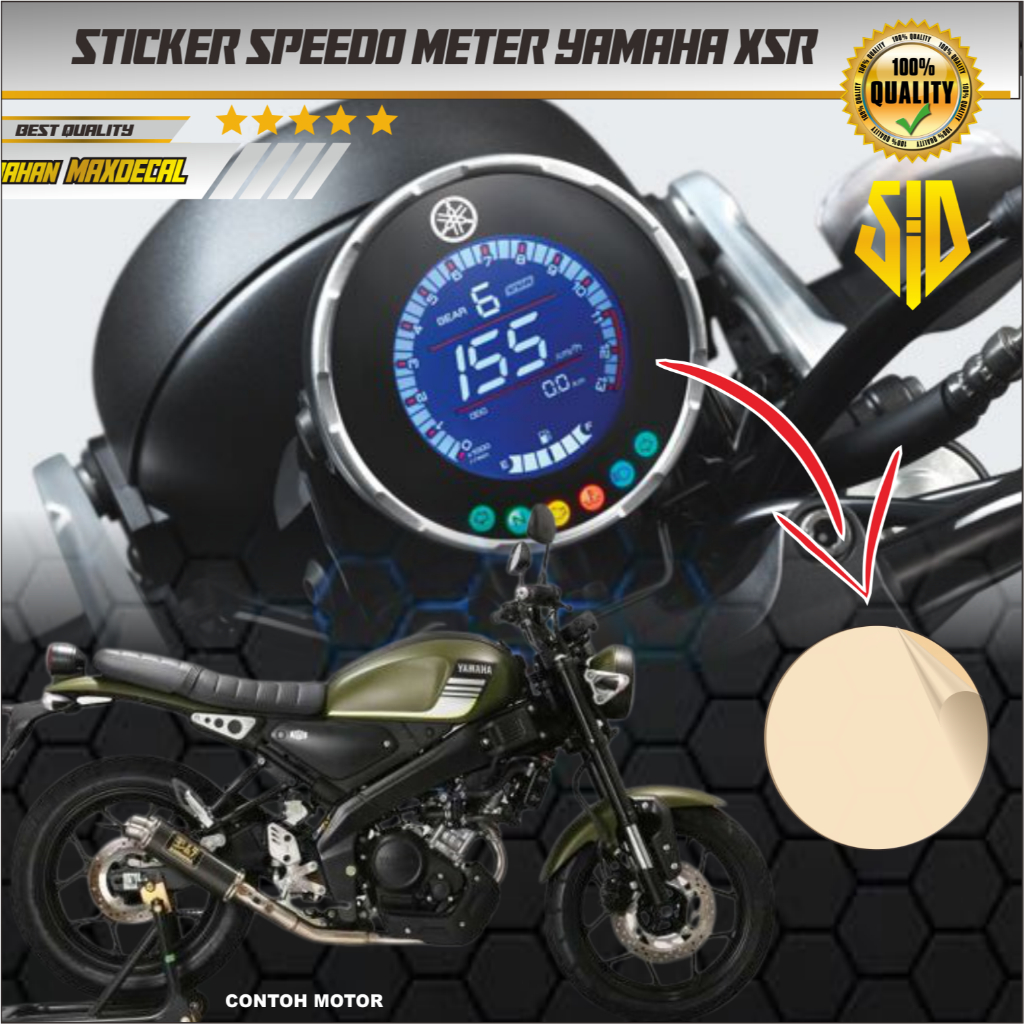 Jual STIKER ANTI GORES SPIDO METER MOTOR XSR / STICKER SPEDO YAMAHA XSR ...