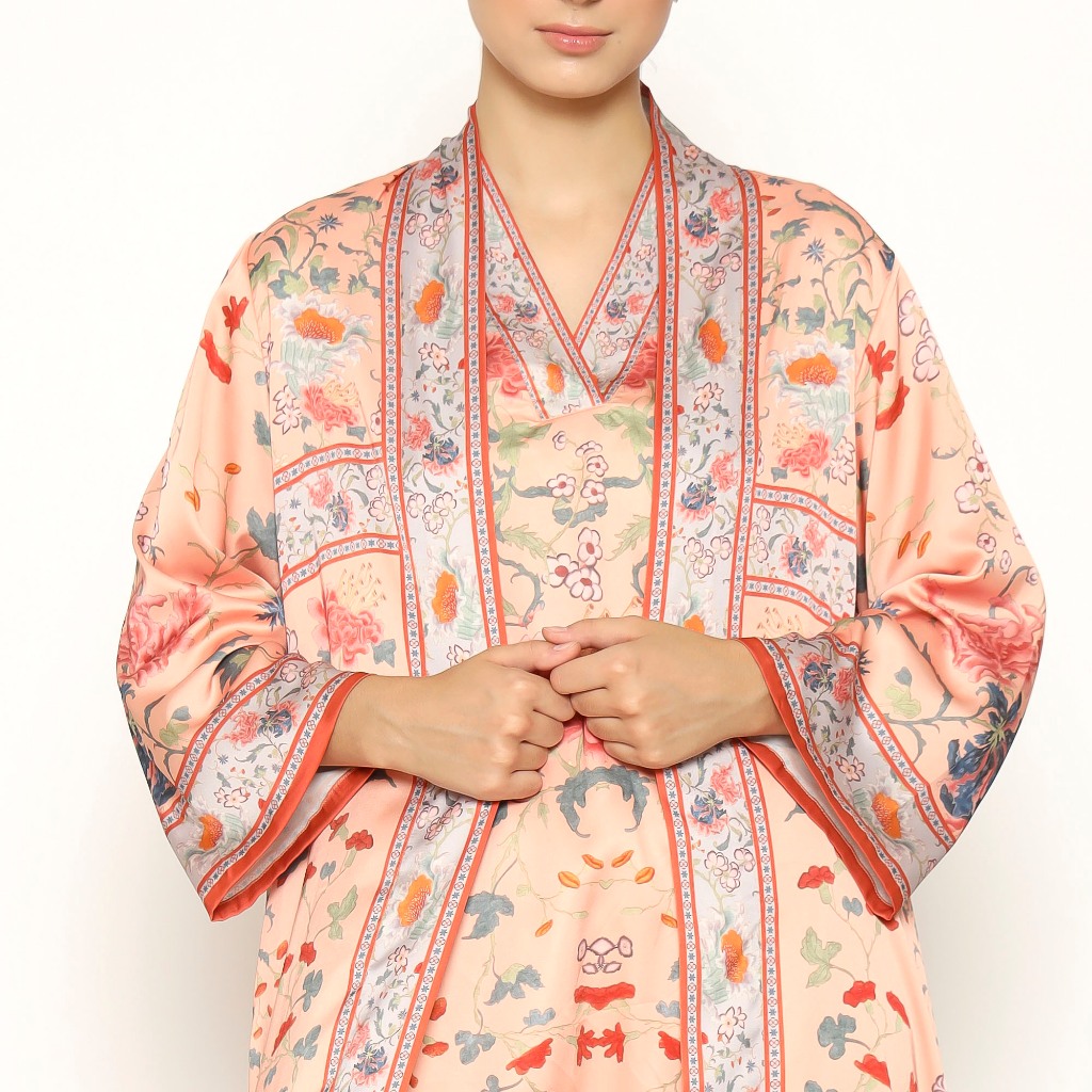 Jual Fisha Set Long Outer Peach - Kebayaku by Indah | Shopee Indonesia