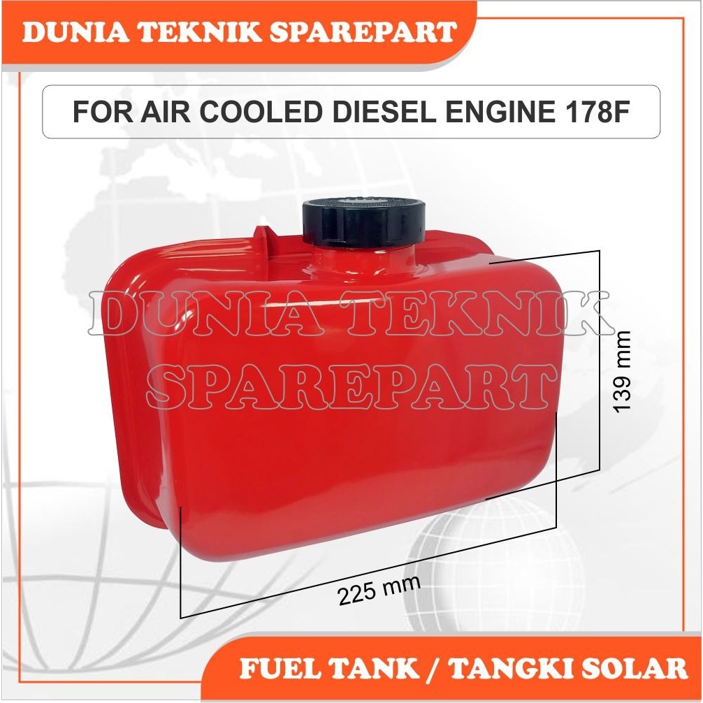 Jual 178F FUEL TANK FOR AIR COOLED DIESEL ENGINE / TANGKI MESIN SOLAR ...