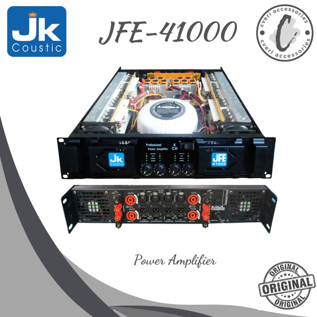 Jual JK Coustic JFE41000 Professional Power Amplifier Class H original JFE-41000 | Shopee Indonesia