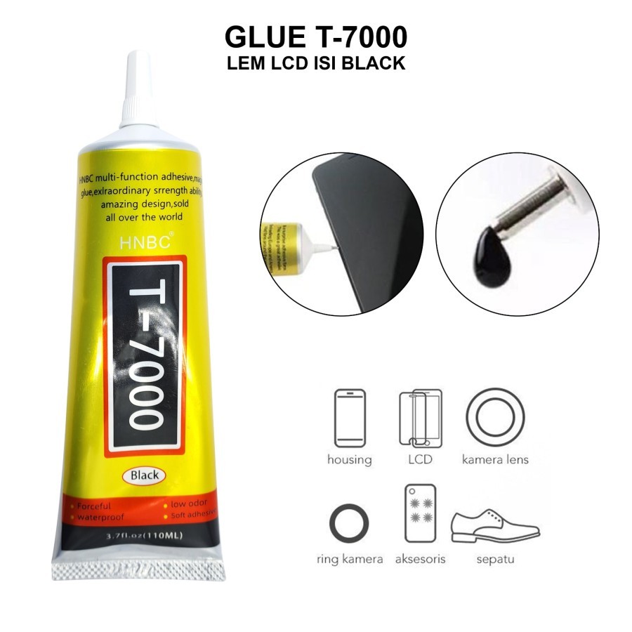 Jual LEM T7000 HITAM / LEM LCD , HP , TOUCHSCREEN , BACKDOOR , BATERAI DAN UNIVERSAL | Shopee ...