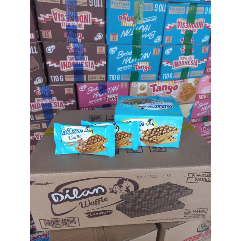Jual Dilan waffle 16 gram 1 dus isi 12 box 1 box isi 12 pcs | Shopee ...