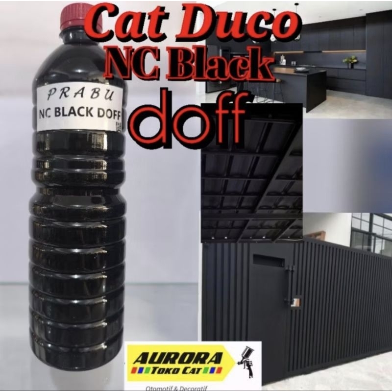 Jual Cat Murah Cat Duco NC Black Doff 1 liter / Cat Jepang Ecer 1 liter ...