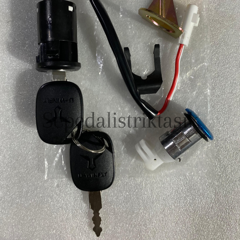 Jual KEY SET KUNCI KONTAK DAN KUNCI JOK SEPEDA LISTRIK UWINFLY D8S M60 ...