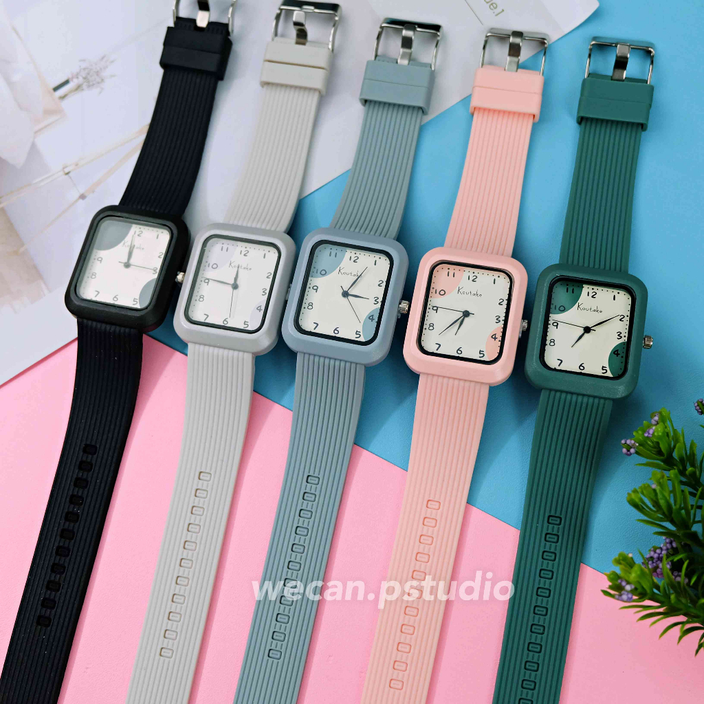 Jual JAM TANGAN FASHION WANITA KARET /JAM TANGAN CEWEK KEKINIAN ...