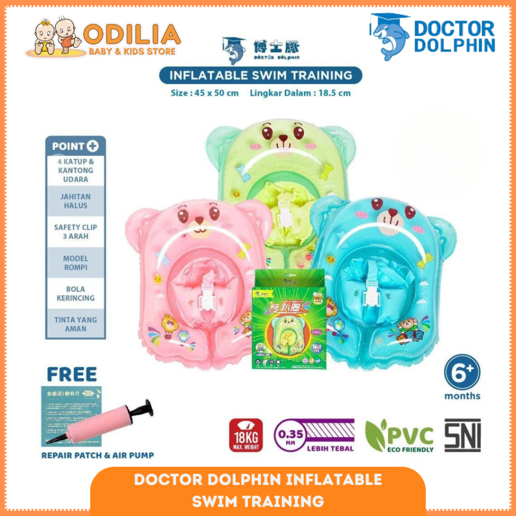 Jual Doctor Dolphin Inflatable Swim Training | Shopee Indonesia
