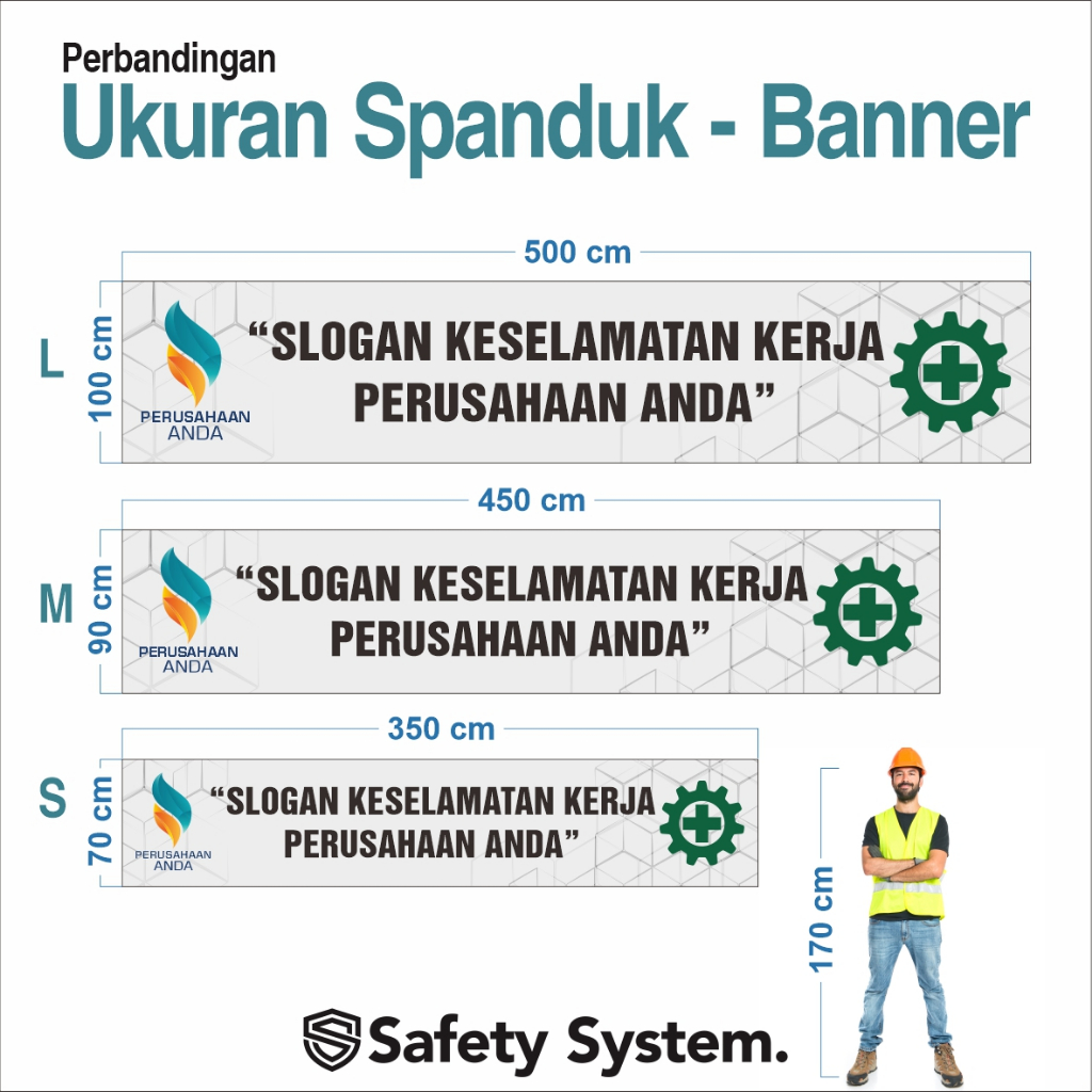Jual Spanduk Banner K3 Keselamatan Kerja Utamakan Keselamatan Dan ...