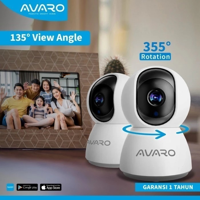 Jual AVARO CCTV Smart IP CAMERA INDOOR GEN 2 CT01-A 6x Zoom + LAN Port Bergaransi | Shopee Indonesia