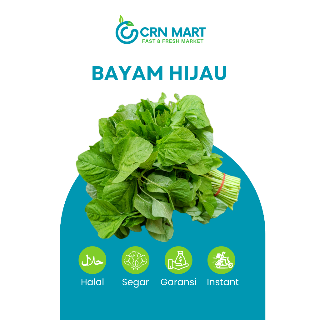 Jual CRN MART - Sayur Bayam Hijau Segar/Sayuran Segar/Bayam Hijau Fresh ...