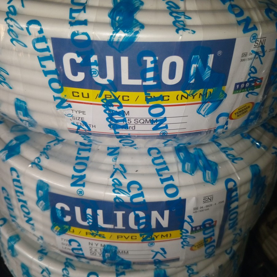 Jual Kabel SNI NYM 2 x 1,5mm CULION 50 Yard FULL Listrik Tembaga Murni ...