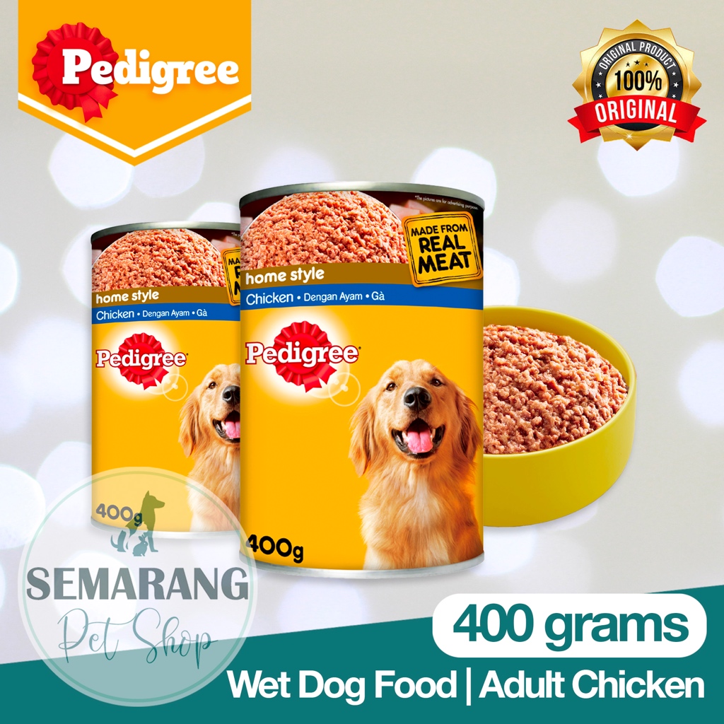 Jual Wet Dog Food PEDIGREE Adult Chicken Can 400gr | PDG Makanan Anjing ...
