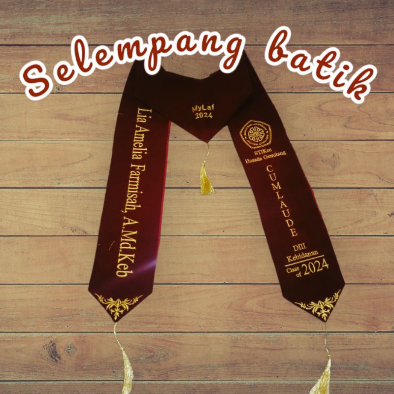 Jual selempang batik wisuda premium high quality komputer | Shopee ...