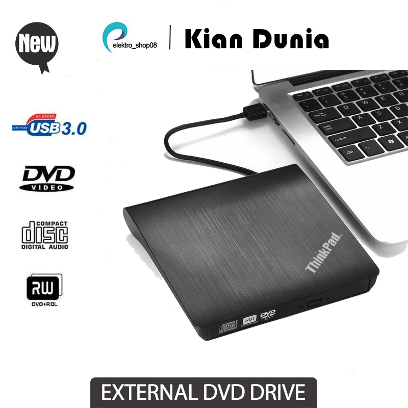 Jual External Dvd CD-RW DVD-RW DVDRW Usb 3.0 pop up mobile external dvd ...