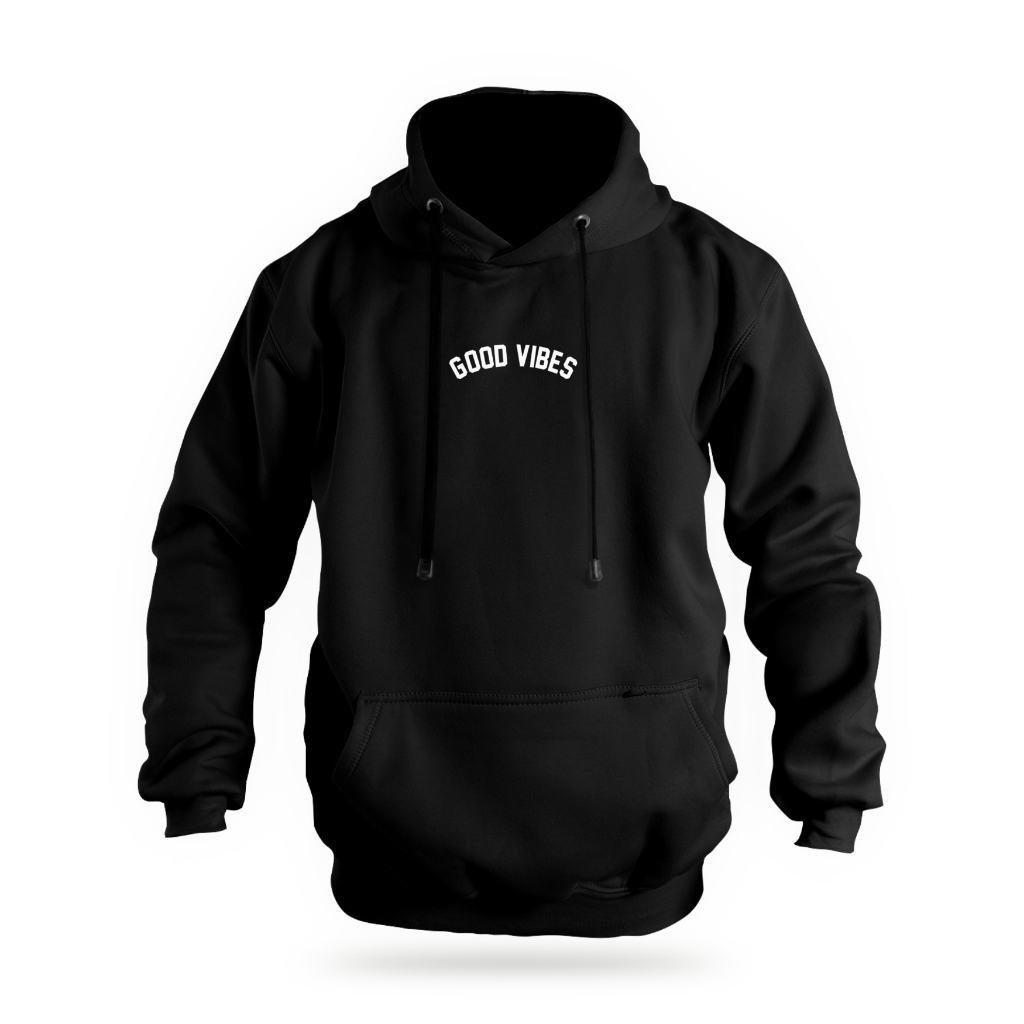 Jual Jaket Hoodie Oversize Pria & Wanita Wana Hitam Distro Bahan Fleece ...