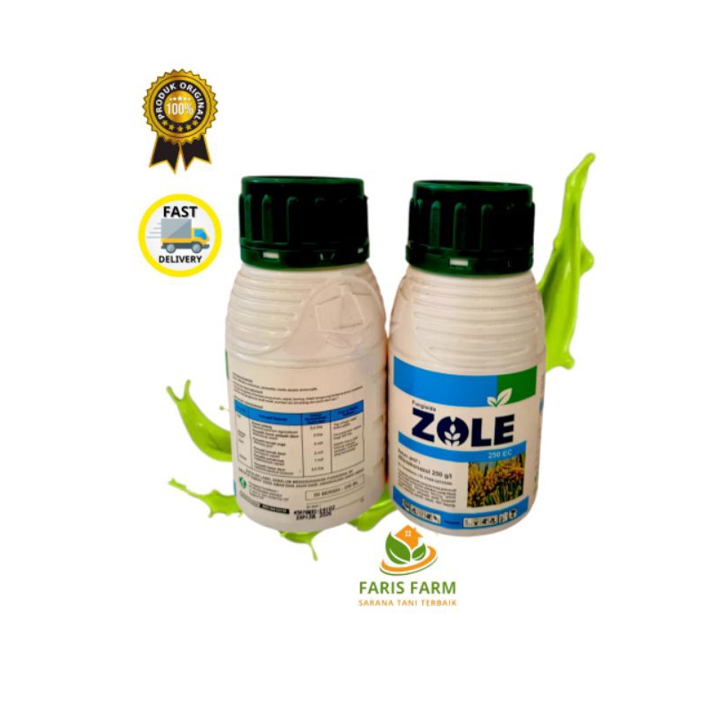 Jual FUNGISIDA ZOLE 250EC 250ML (DIFENOKONAZOL) - MENGATASI PATAH LEHER DAN PENYAKIT BLAS busuk ...