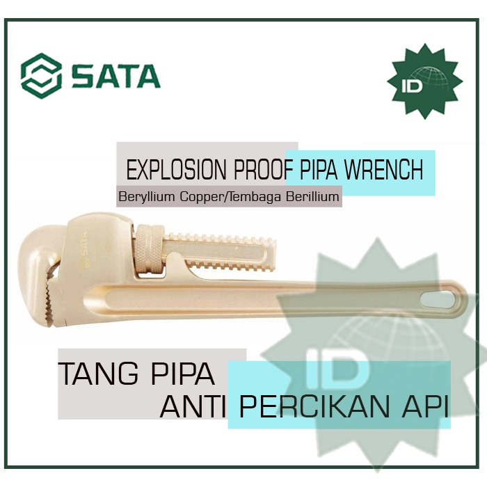Jual Tang Pipa Anti Api Sata31181 - 10"(Explosion Proof Pipe Wrench ...