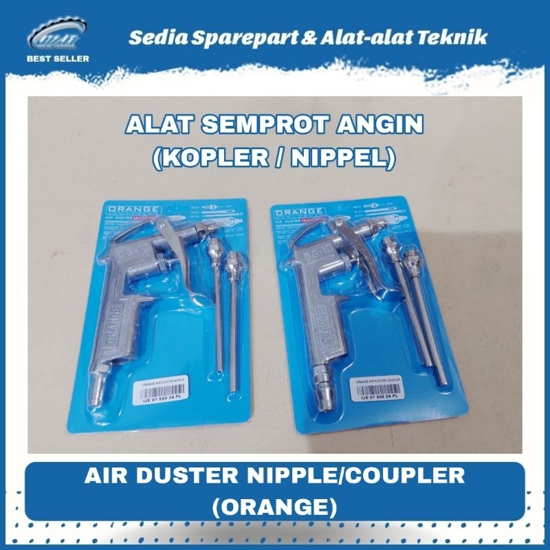 Jual AIR DUSTER ALAT SEMPROT ANGIN KOMPRESSOR NIPPLE/COUPLER ORANGE ...